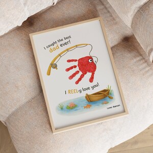 Dad Fish Handprint,fathers Day Handprint,fishing Handprint,printable ...