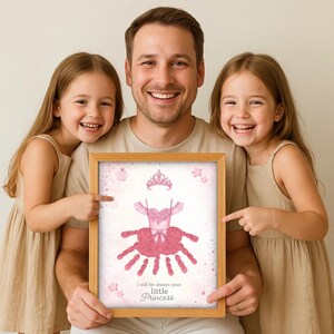 Princess Handprint,fathers Day Handprint Art,handprint Fathers Day ...