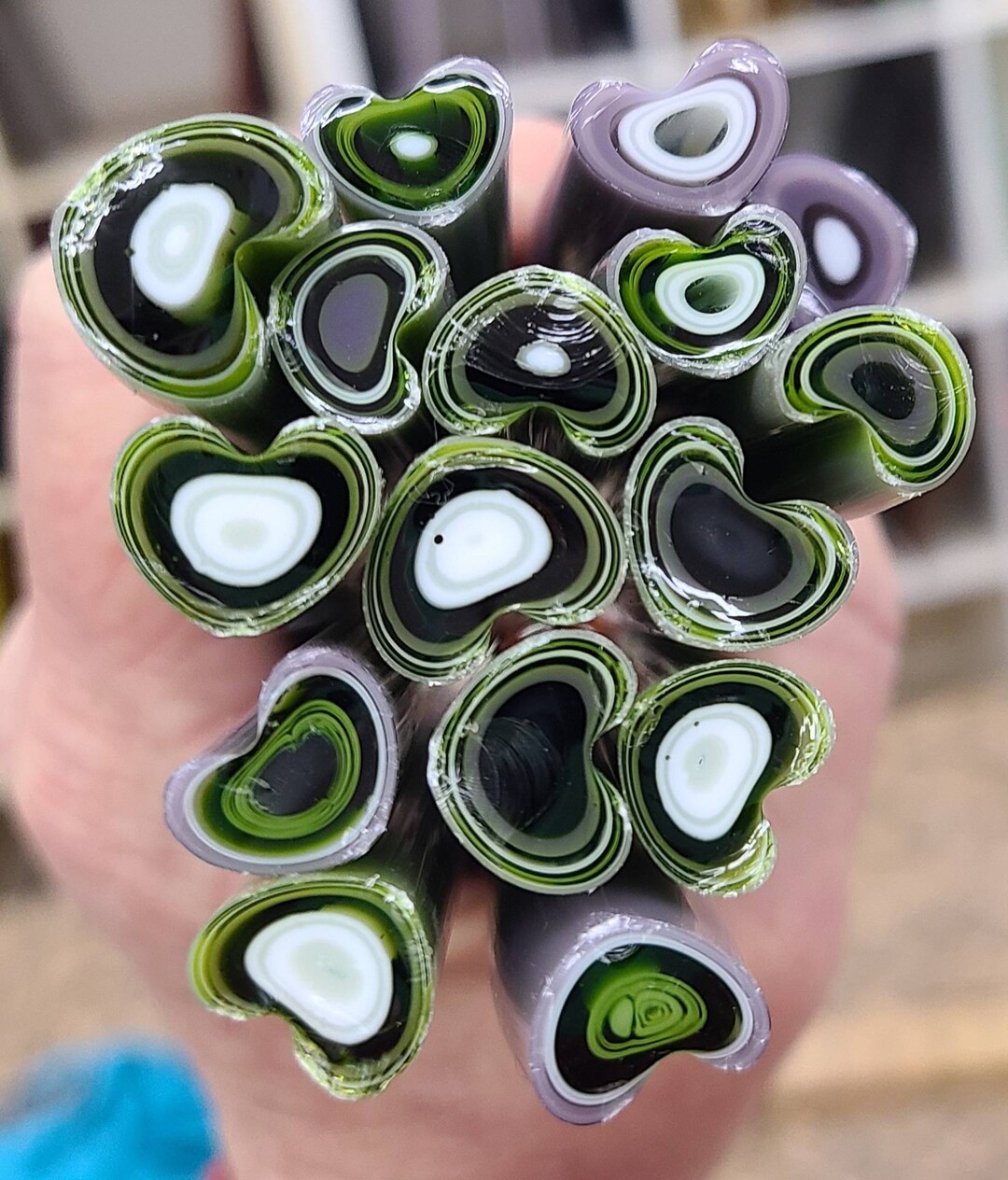 NEW !!!! HEART 96 Coe Murrini Purple/green - Etsy