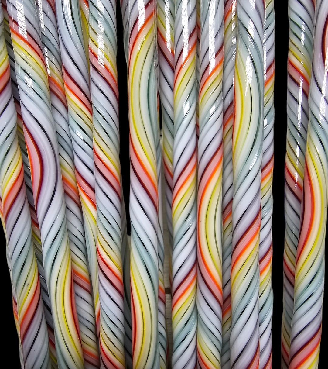 NEW!! "over the Rainbow" Twisted Cane 96coe - Etsy