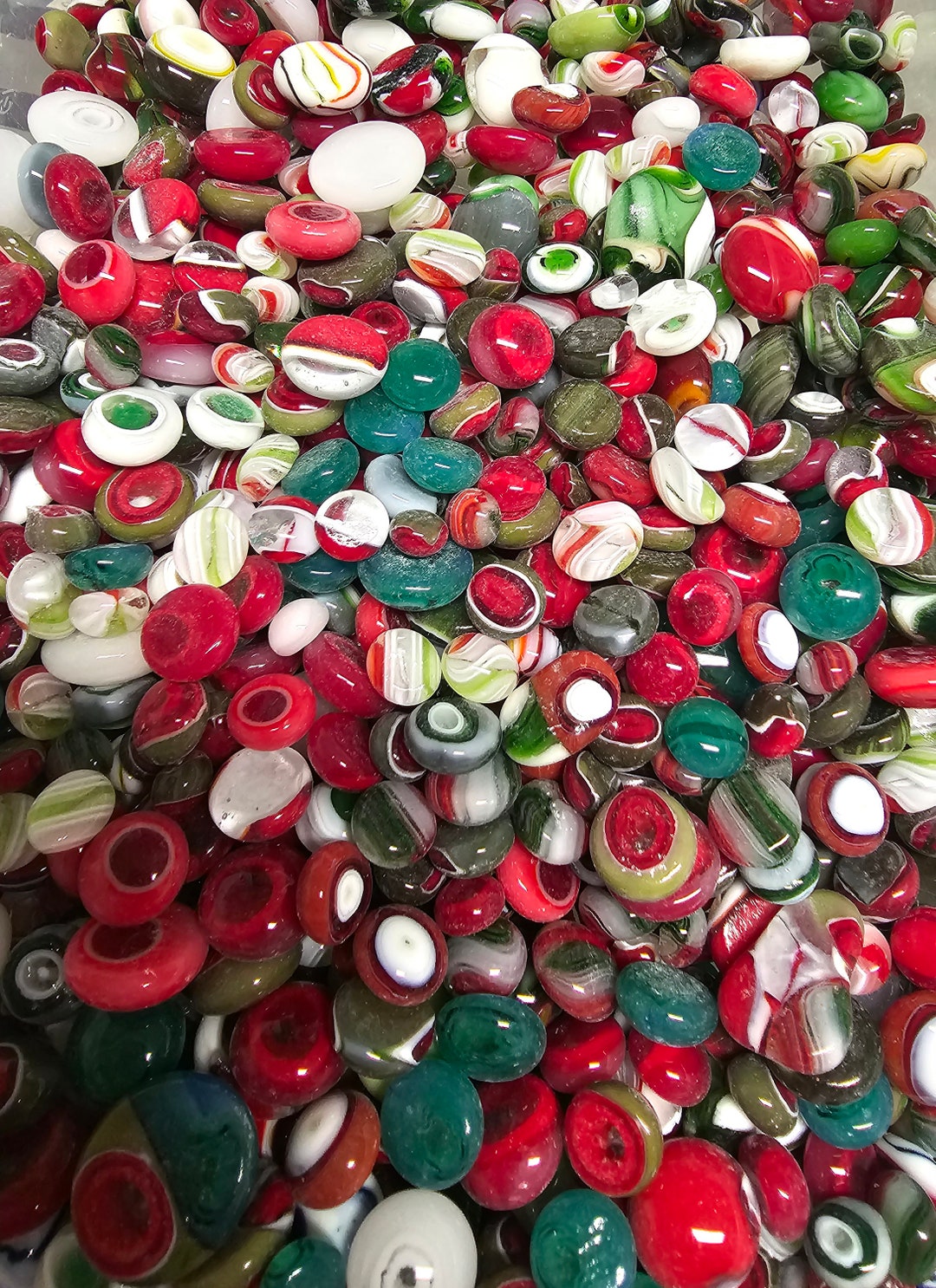 Christmas Candy Whirls and Pebbles Mix 96 Coe - Etsy