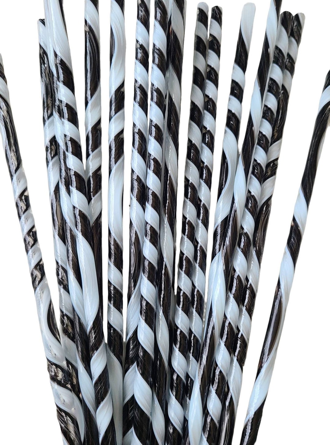 NEW Black Tie Event 96 COE Twisted Cane - Etsy