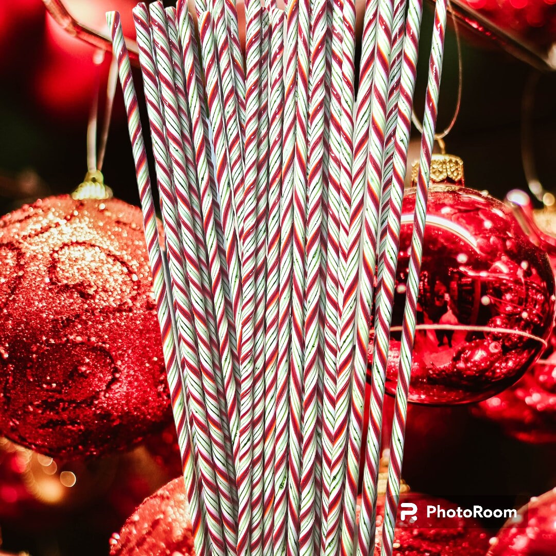 NEW Thin holiday Sparkle Twist Cane 96 Coe - Etsy