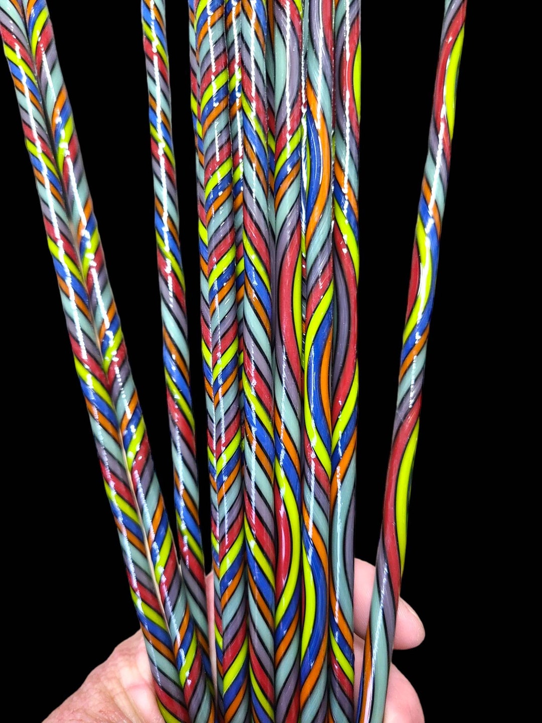 NEW!! "stained Glass" Twisted Cane 96coe - Etsy