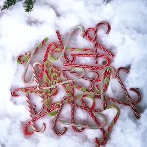 Tiny 2 Inch Candy Canes!! 96 COE - Etsy