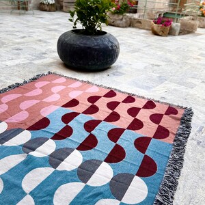 Midcentury Modern Color Block Geometric Abstract Maximalist ...