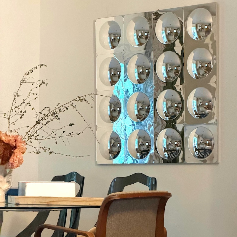 Chrome Space Age Mirror - Etsy