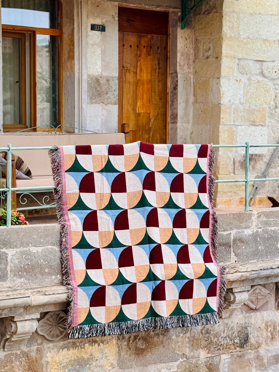 Midcentury Modern Color Block Geometric Abstract Maximalist ...