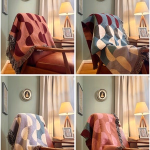 Midcentury Modern Color Block Geometric Abstract Maximalist ...