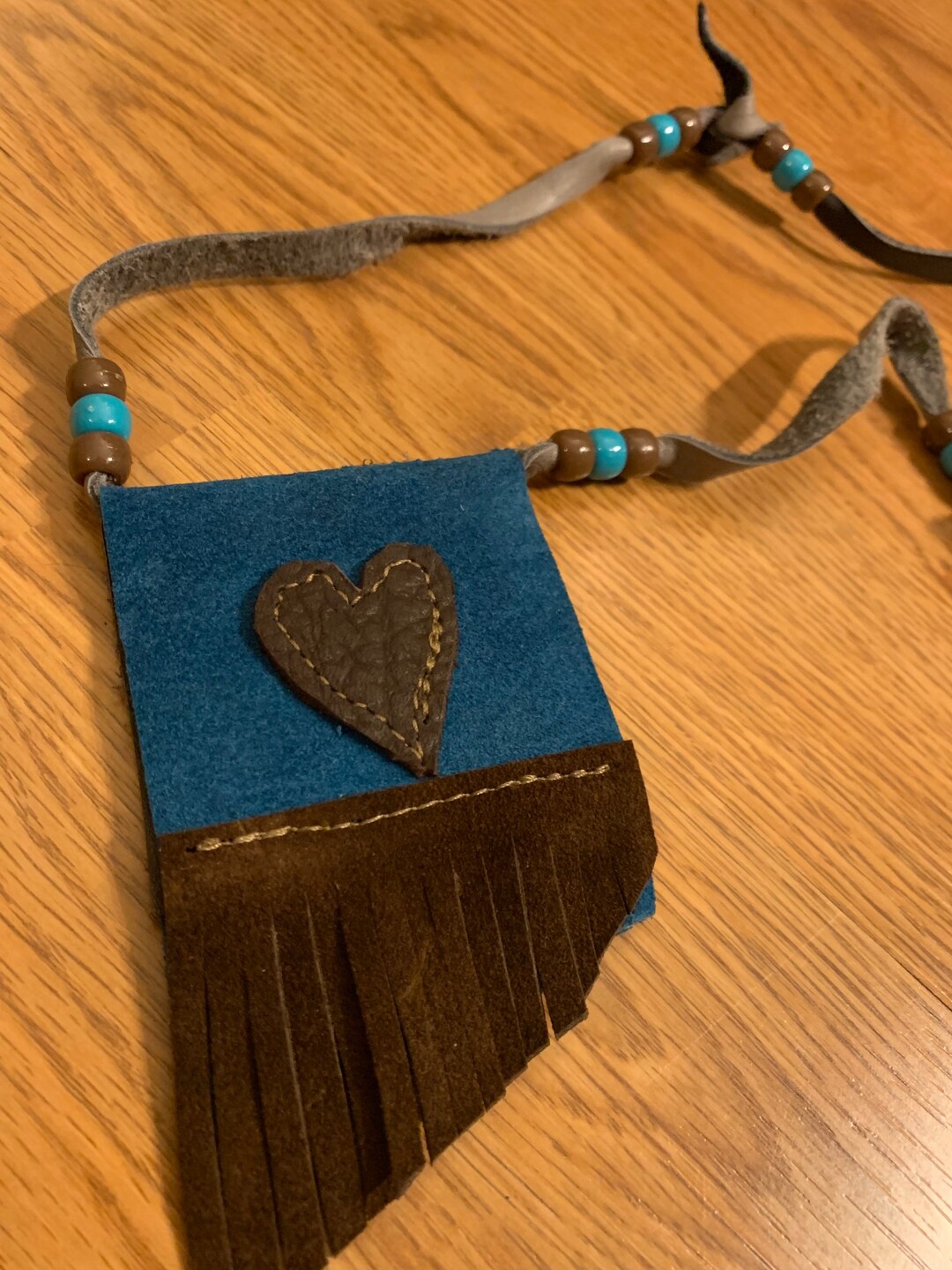 Heart Suede Medicine Herb Crystal Pouch - Etsy