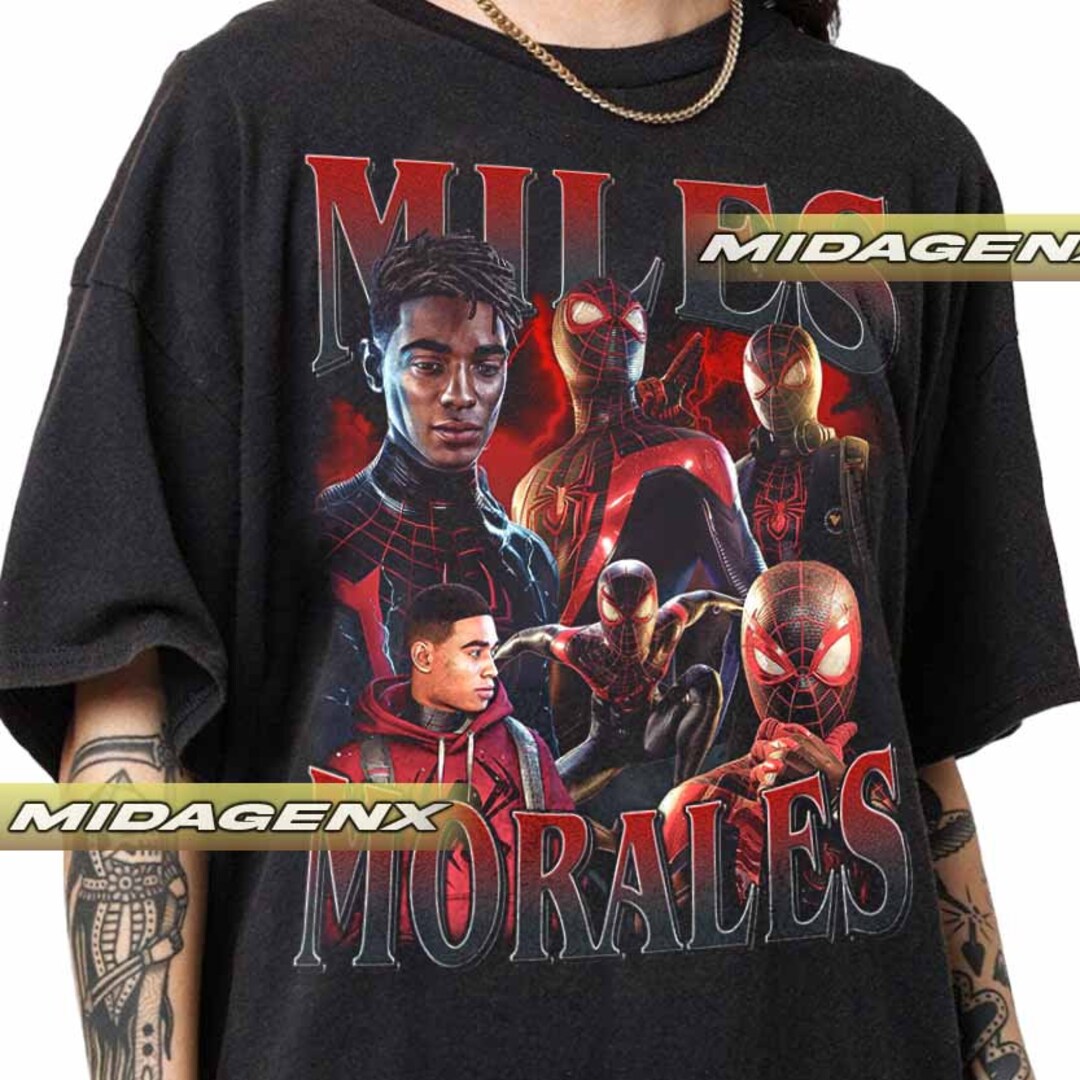 Limited Miles Morales Spiderman 2 Vintage T-shirt, Gift for Women and ...
