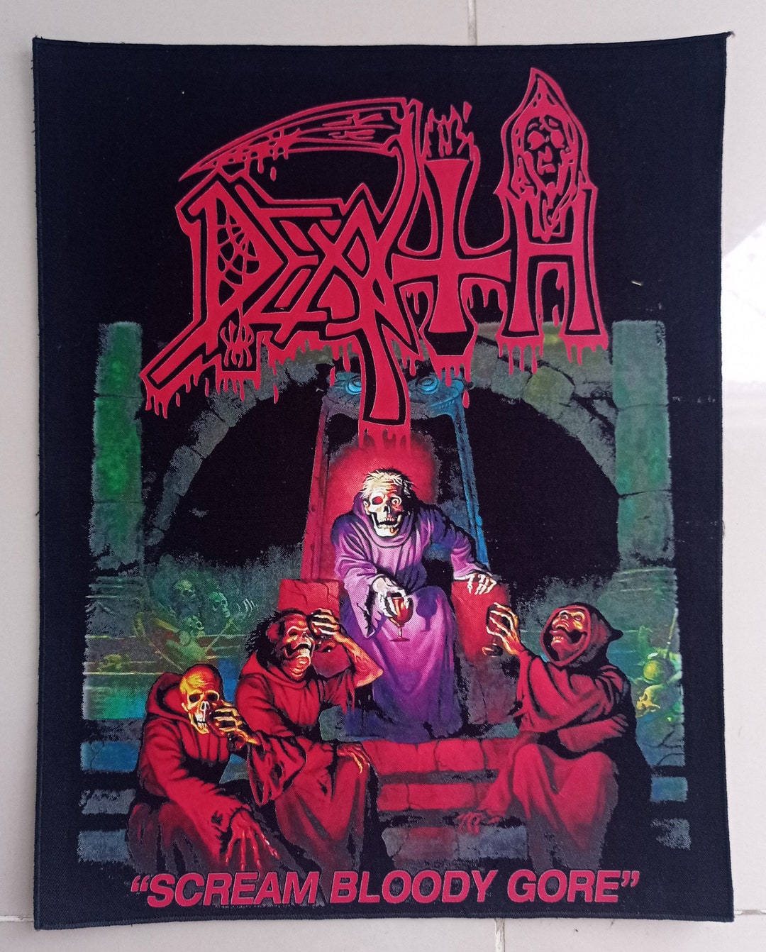Death Scream Bloody Gore Metal Backpatch Music Backpatch - Etsy