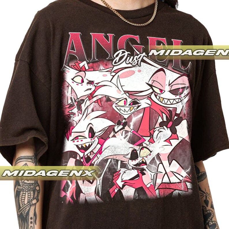 Limited Angel Dust Hazbin Hotel Vintage T-shirt, Gift for Women and Man ...