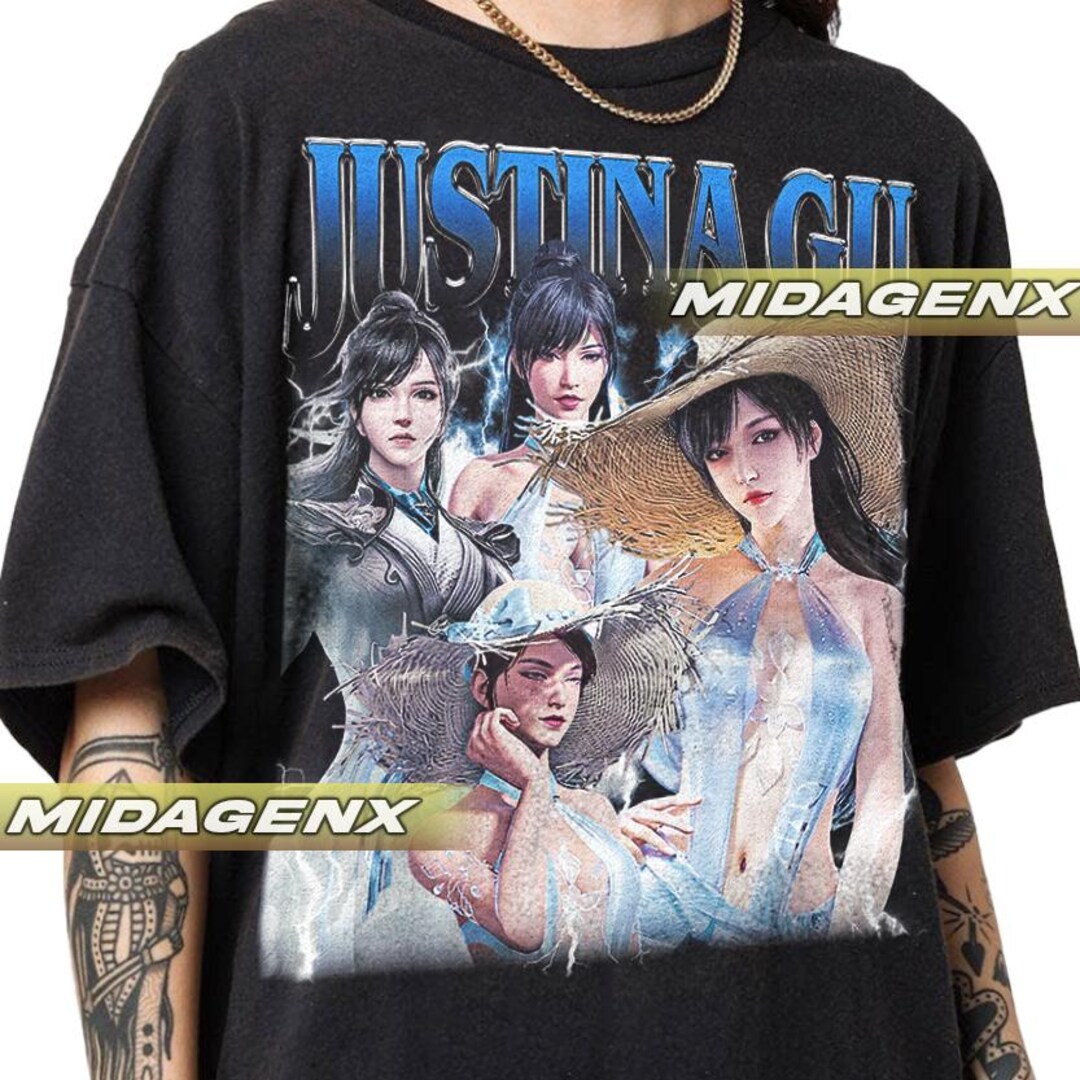 Limited Justina Gu Naraka Vintage T-shirt, Gift for Women and Man ...