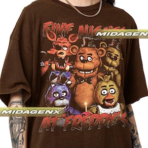 Limited Five Nights at Freddy's Vintage T-shirt, FNAF T-shirt, Gift for ...