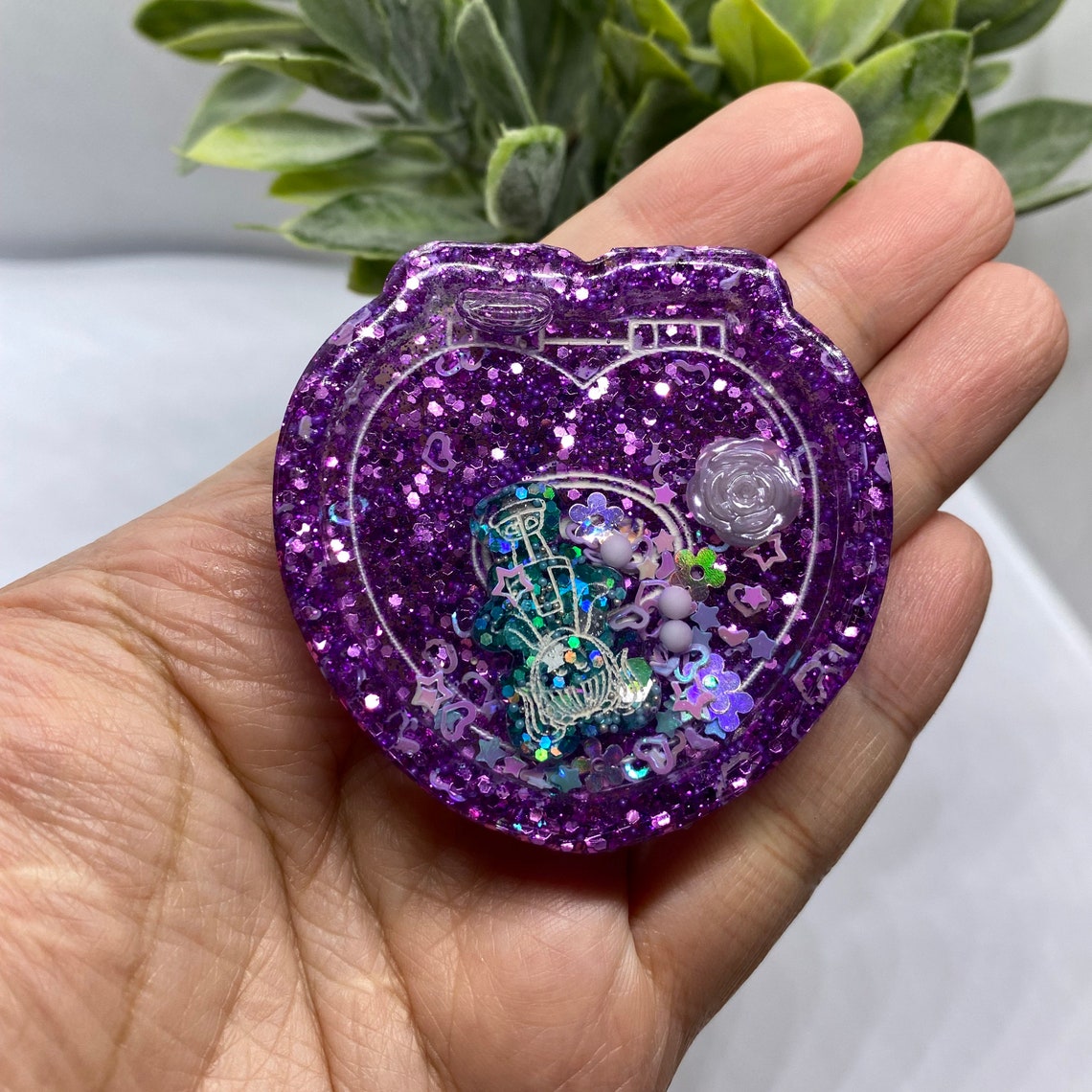 Phone Grip, Polly Pocket Resin Shaker, Polly Pocket, Resin Charm, Resin ...