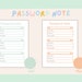 Password Note, Password Tracker, Password Template, Password Keeper ...
