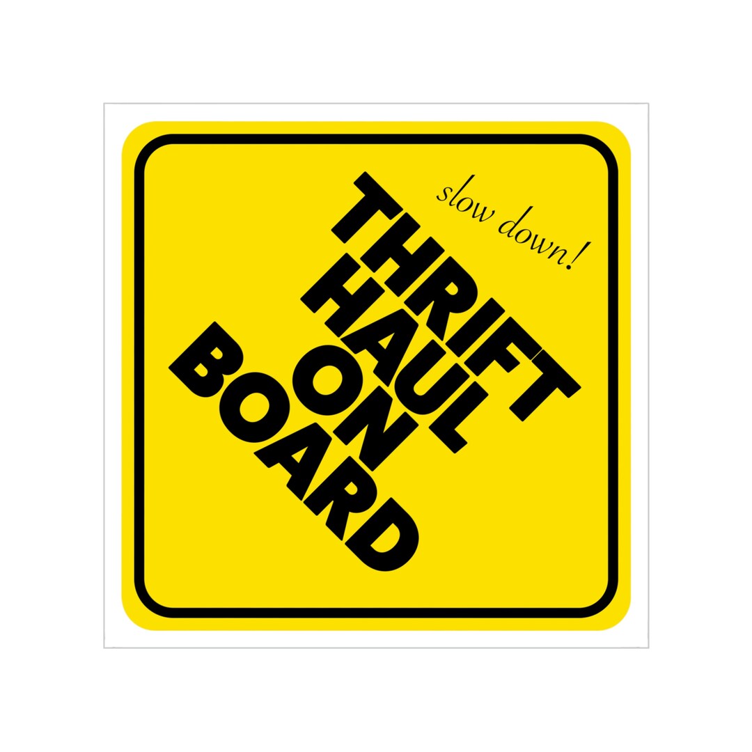 Thrift Store Haul on Board Sticker – Cute Vintage Meme Car Decal - Etsy