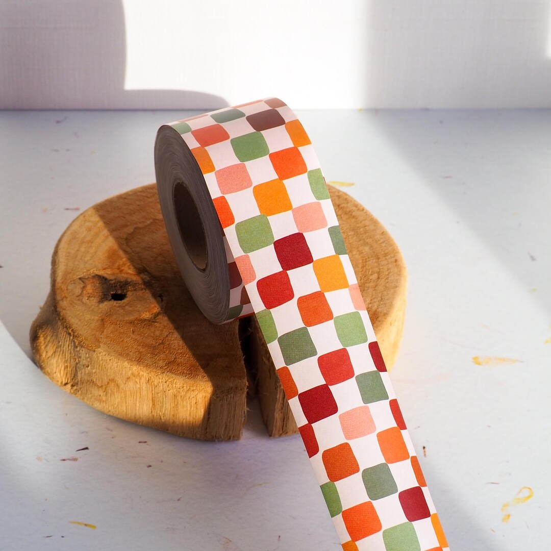 Checkered Packing Tape - Fall Edition | Water-activated Tape | Printed ...