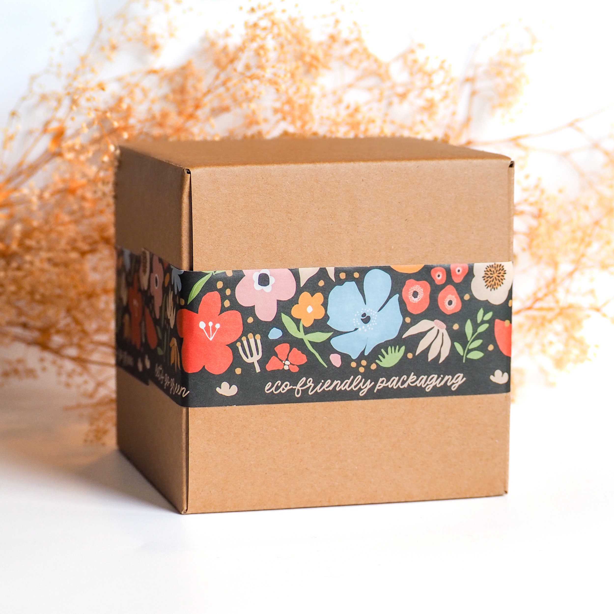 Floral Packing Tape Cute Water Activated Eco-friendly - Etsy