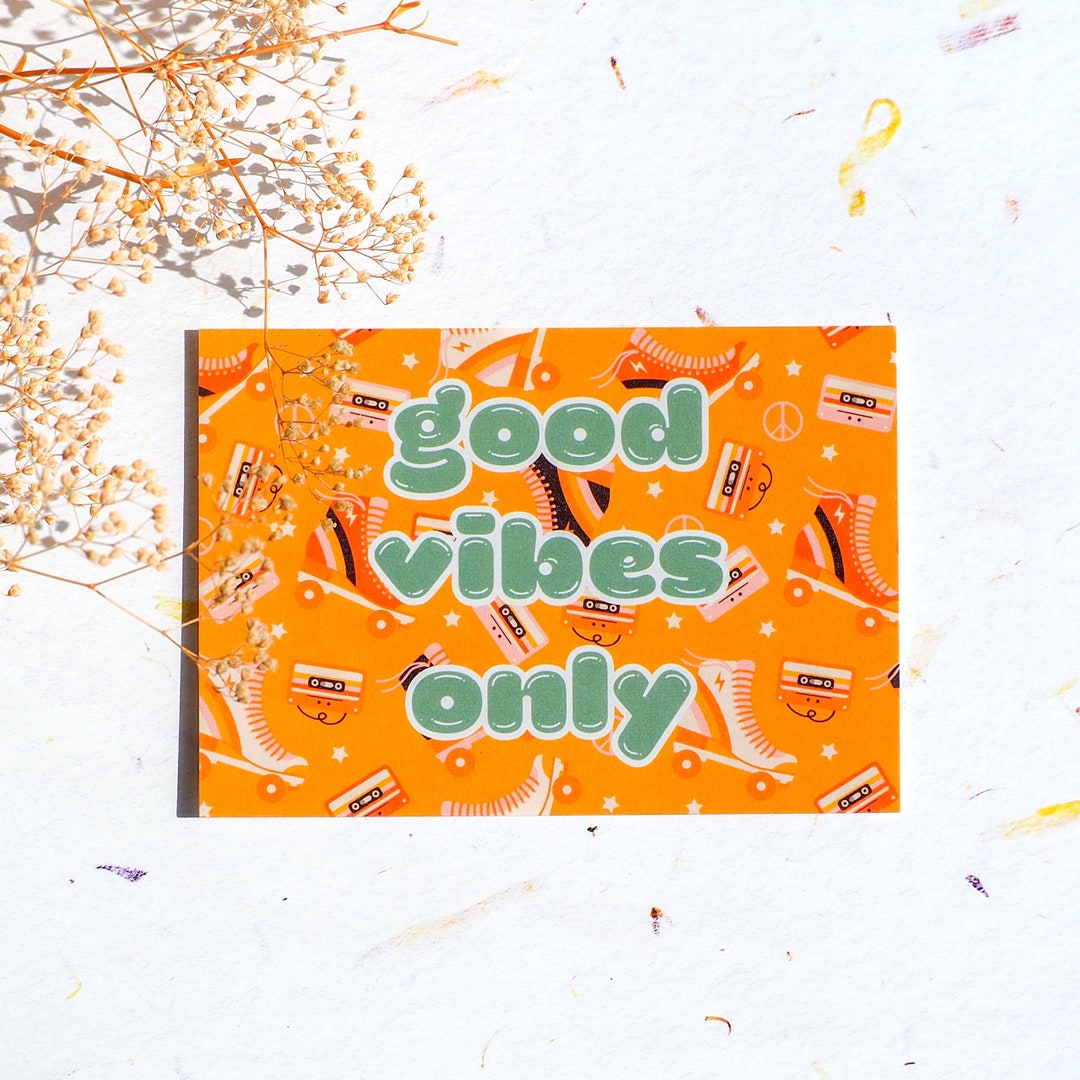 Good Vibes Only Cards: Eco-friendly Packaging Inserts - Etsy