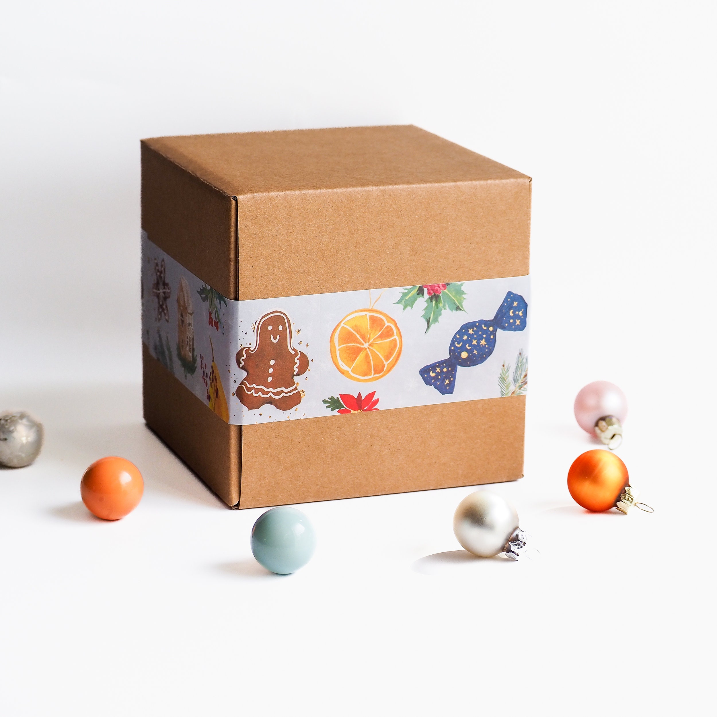 Winter Packing Tape Christmas Recyclable Water Activated Eco-friendly ...