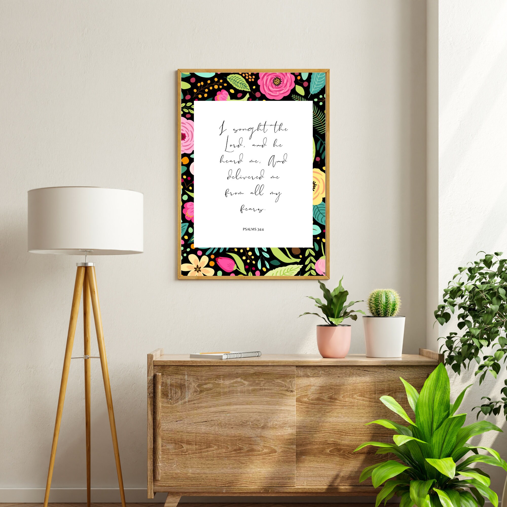 Bible Verse Wall Art Prints: Bible Verse Wall Art Prints, I Sought the ...