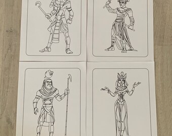 Pharaoh Coloring - Etsy
