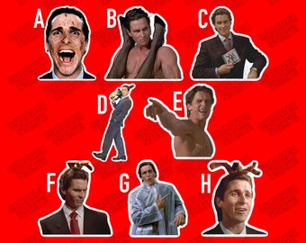 American Psycho Sticker Waterproof Vinyl Sticker Patrick Bateman - Etsy