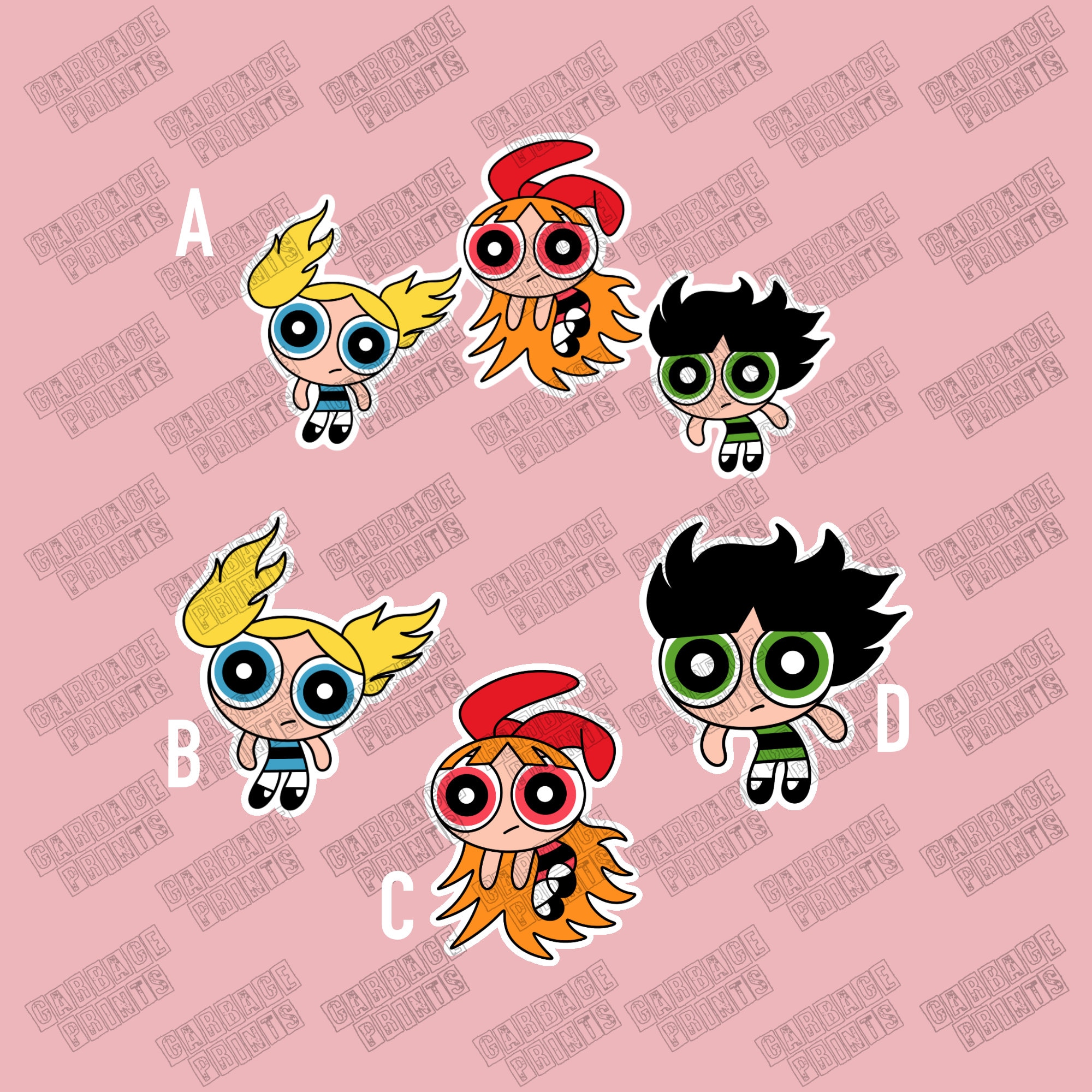 Powerpuff Girls Stickers - Etsy