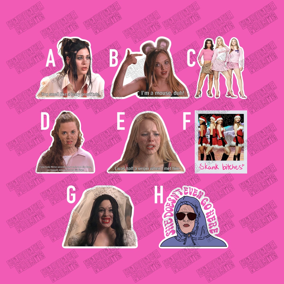 Mean Girls Stickers Etsy