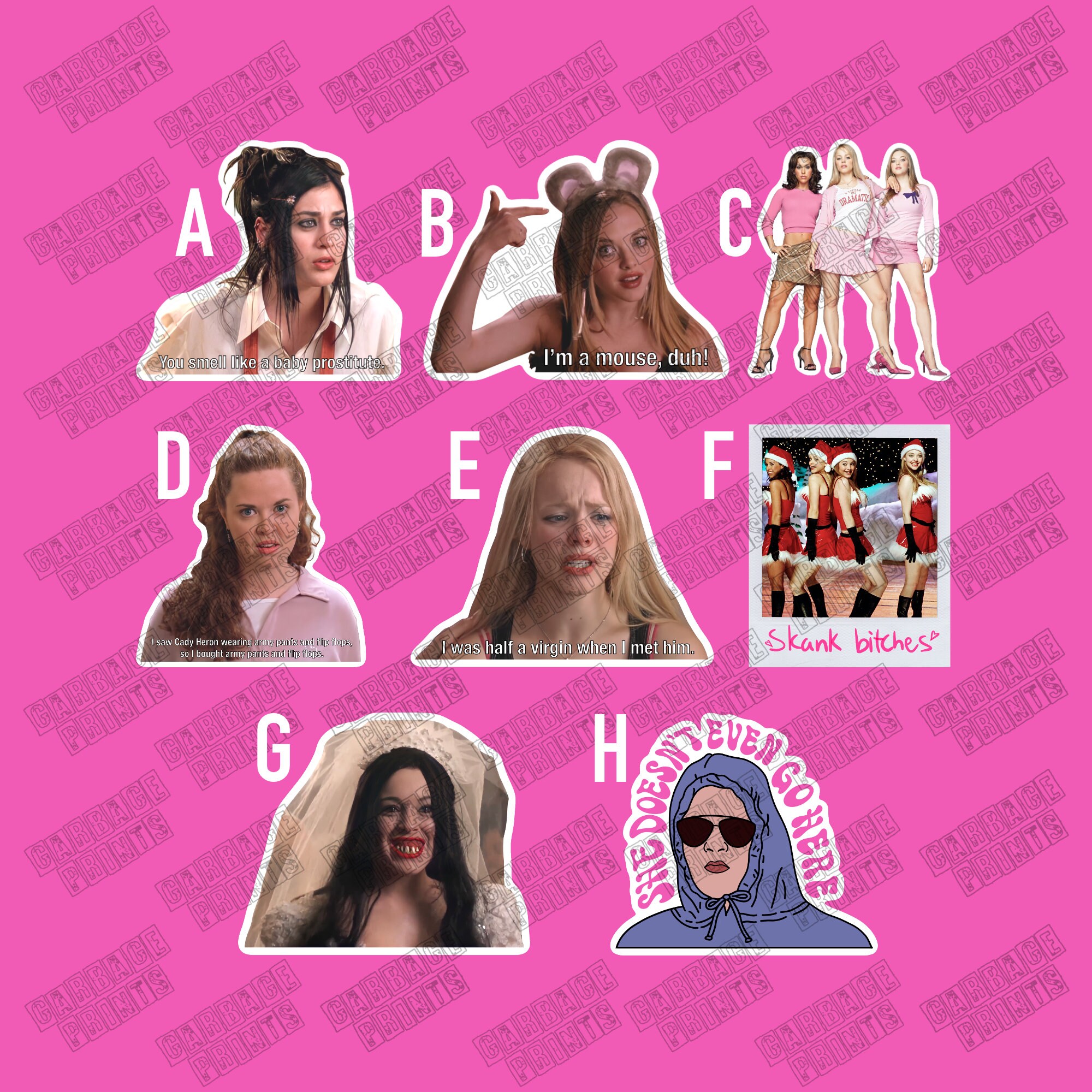 Mean Girls Stickers Etsy