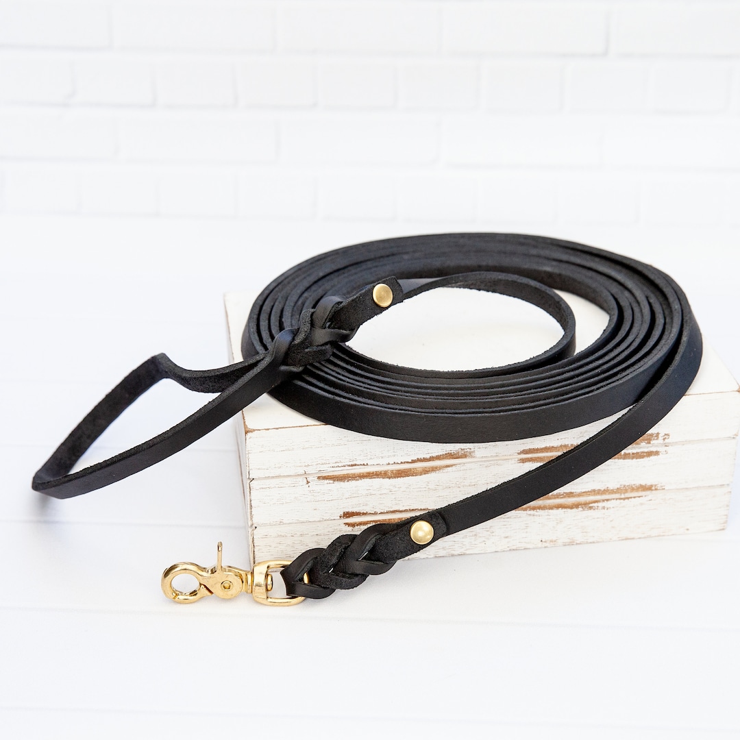 Leather Training Leash - Dog Trainer Gift, Dog Training Leash, Long Dog ...