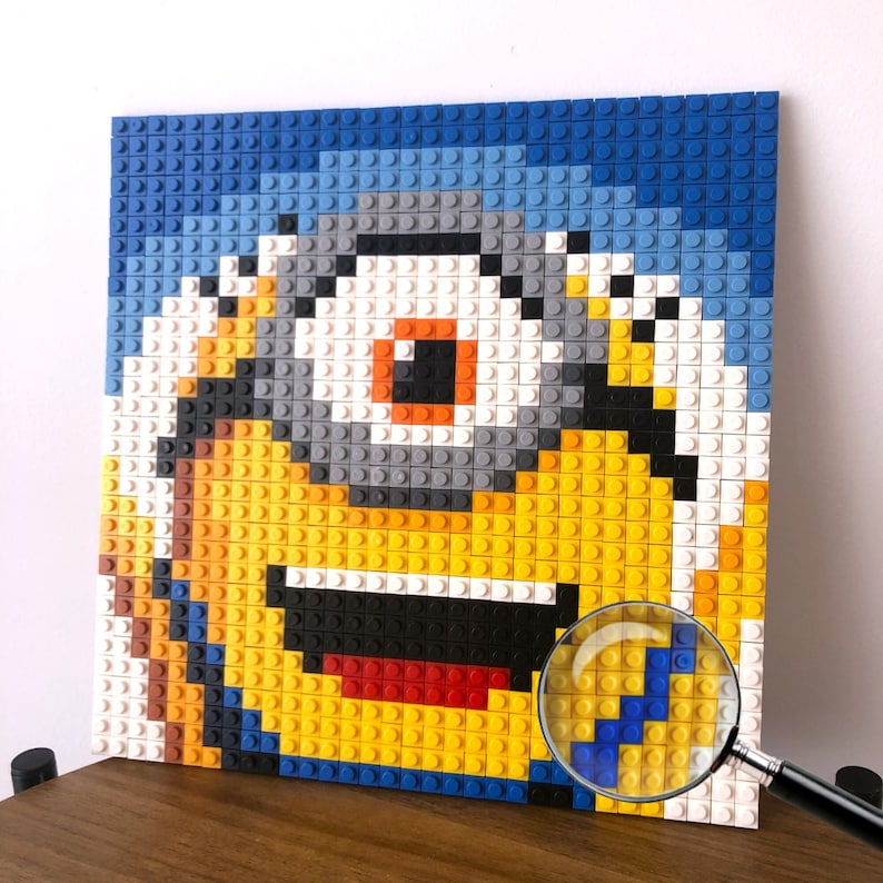 Bricked Pixel Mosaic Art Minions / Mosaic Painting / DIY Gift Set - Etsy