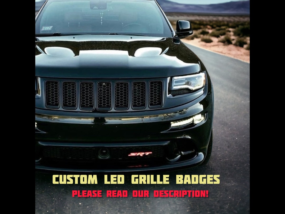 Custom LED Grille Badge, Any Vehicle Custom Led Grill Badge, Option of RGB LED Grille Badge With ...