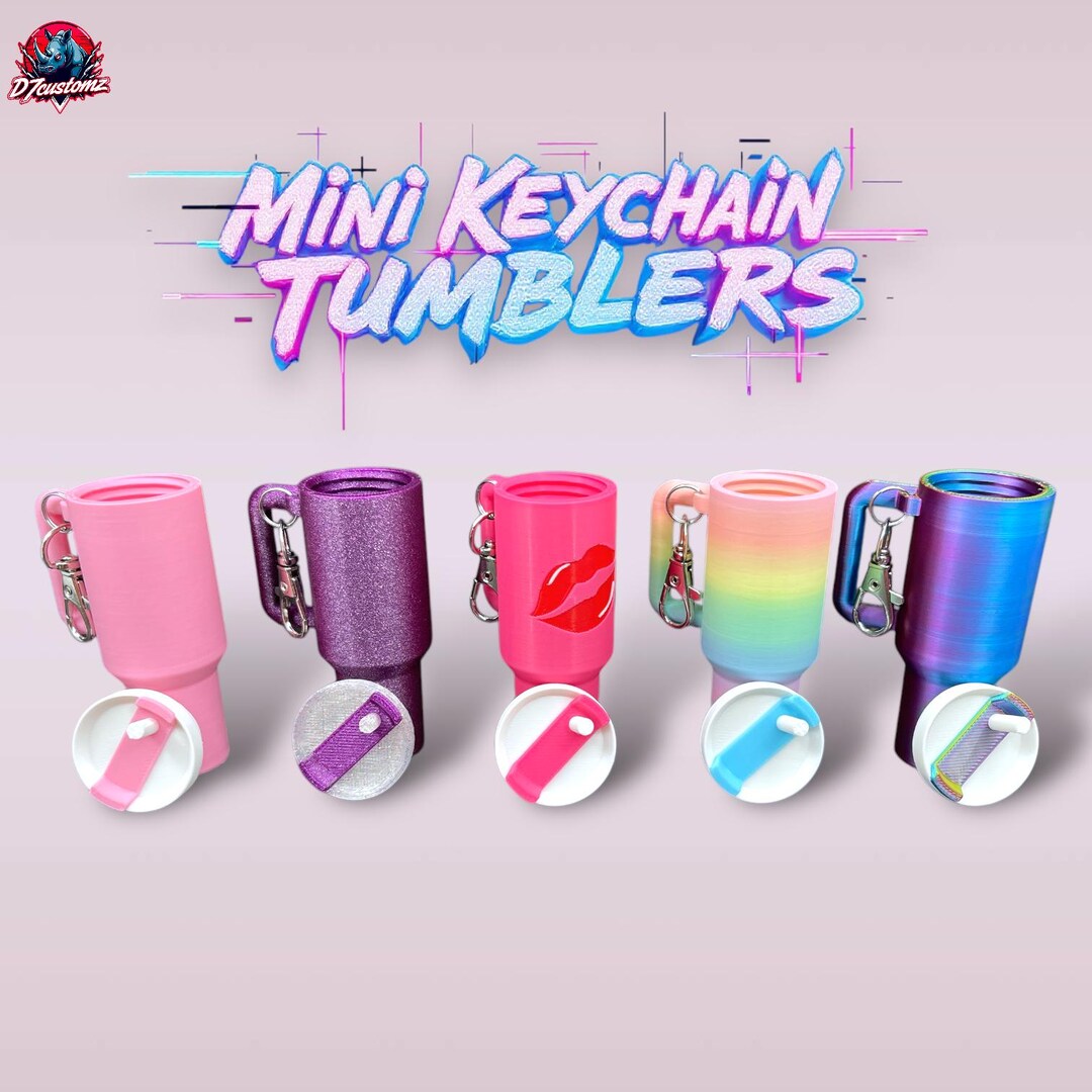 Mini Tumbler Keychain Chapstick Holder, Lip Balm Holder, Bag Charm ...