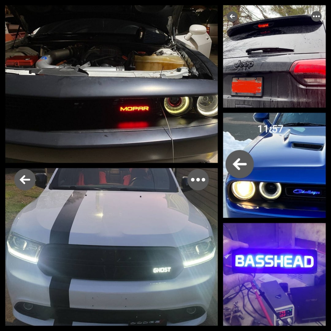 Custom LED Grille Badge, Any Vehicle Custom Led Grill Badge, Option of ...