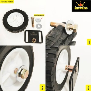 Snowking - Universal Roller Skid Snowblower Skid Shoes (big Wheel ...