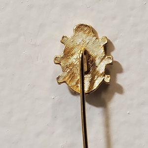 Gold Tone Ladybug Beetle Hat Stick Pin - Etsy