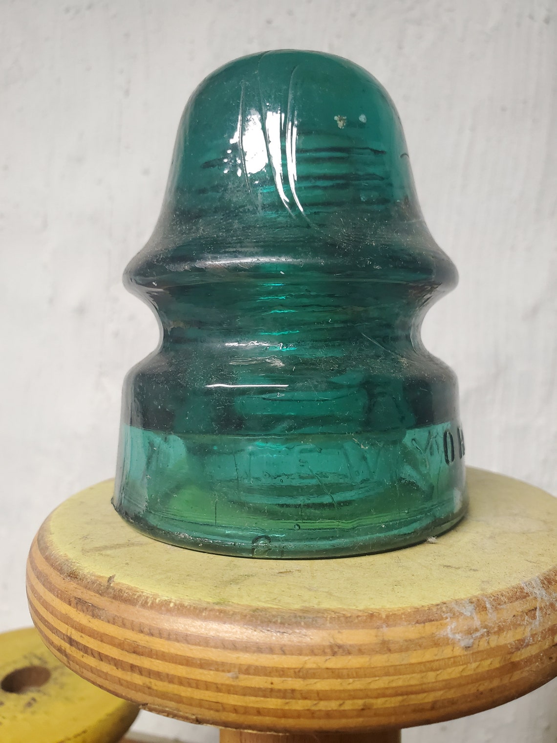 Antique Brookfield, New York Aqua Glass Insulator - Etsy
