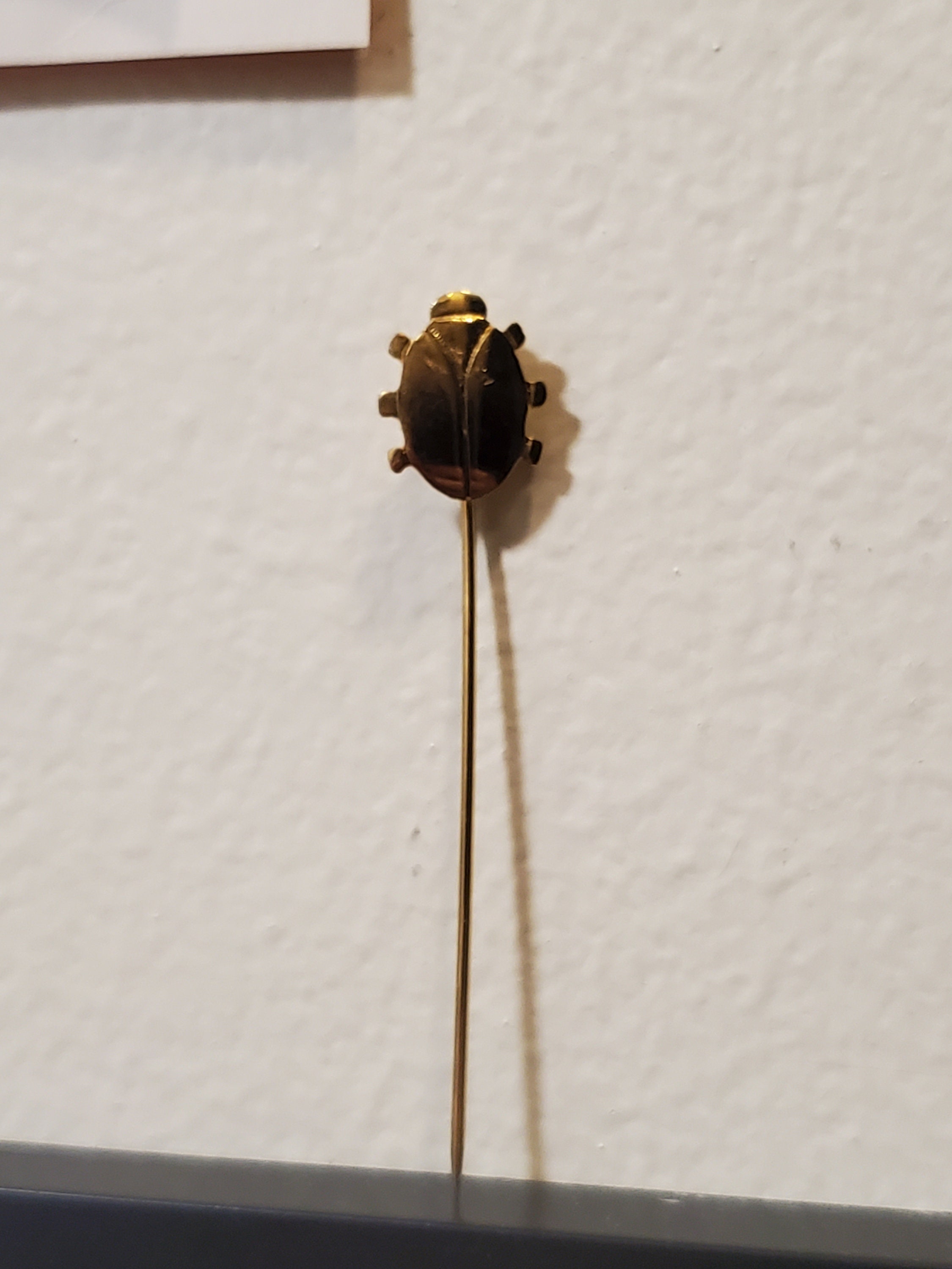 Gold Tone Ladybug Beetle Hat Stick Pin - Etsy