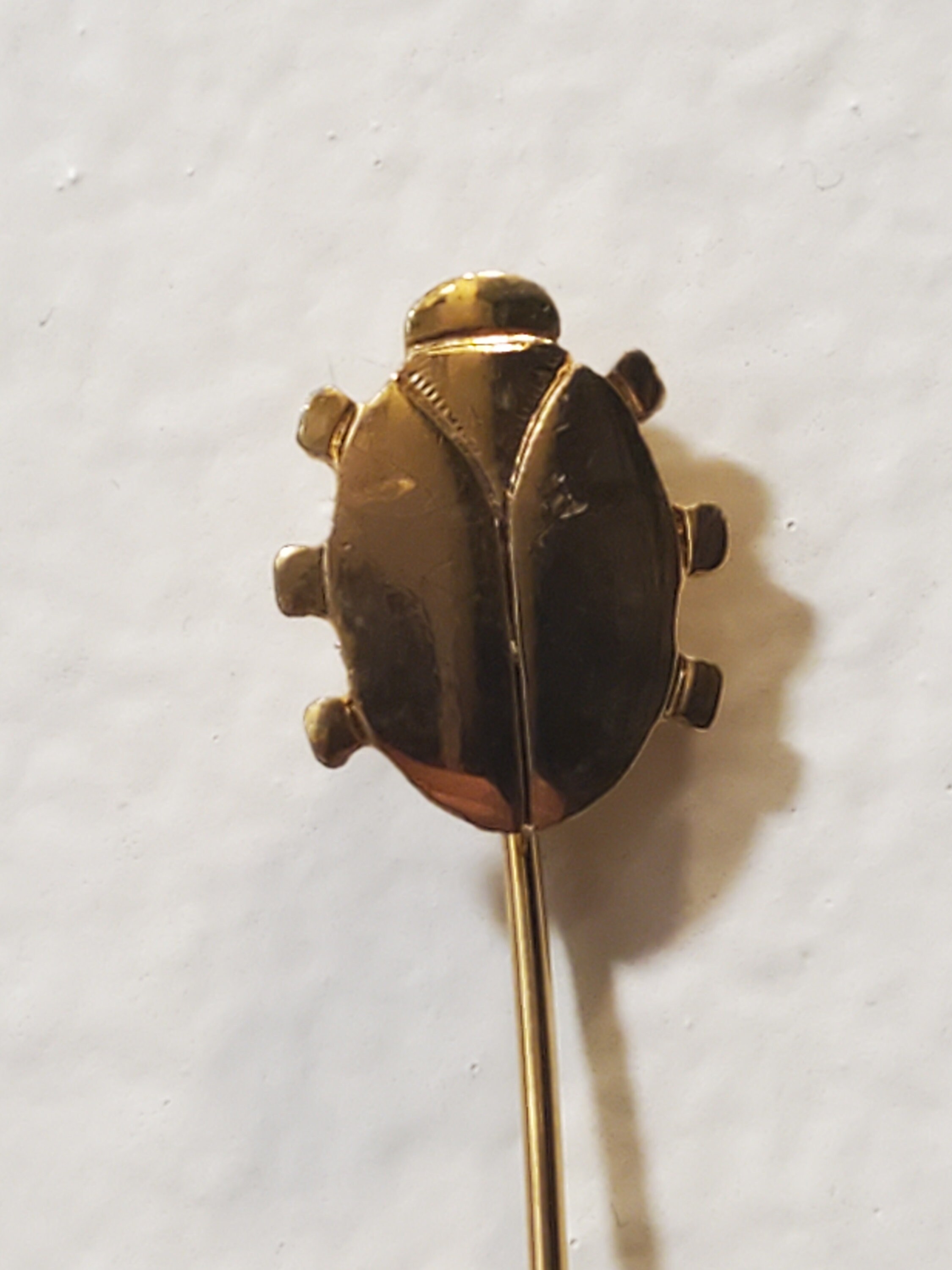 Gold Tone Ladybug Beetle Hat Stick Pin - Etsy