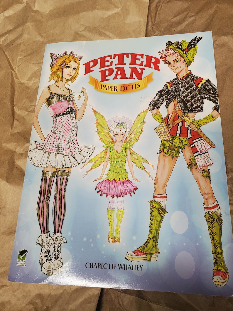Peter Pan Paper Dolls by Charlotte Whatley - Etsy