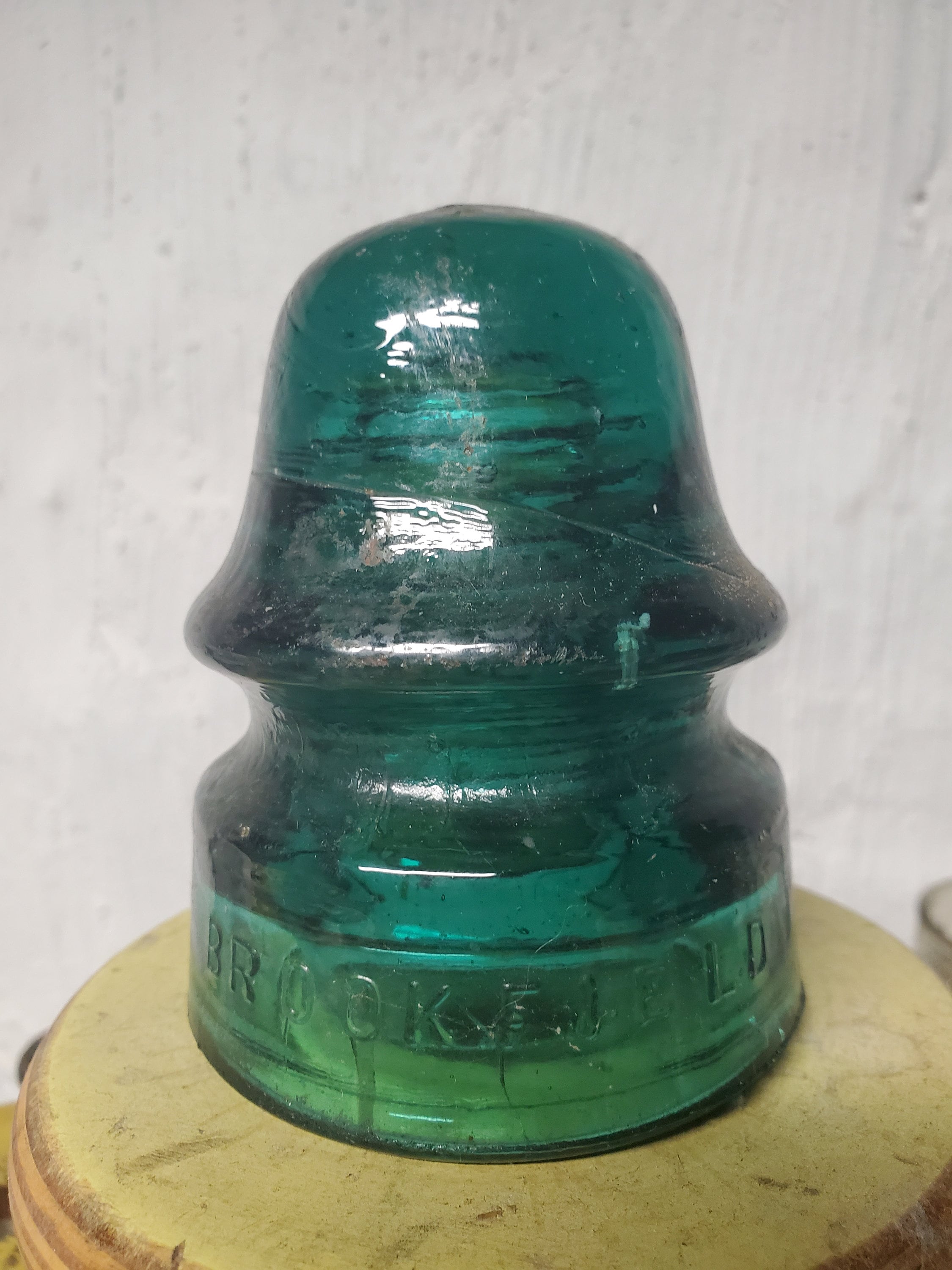 Antique Brookfield, New York Aqua Glass Insulator - Etsy
