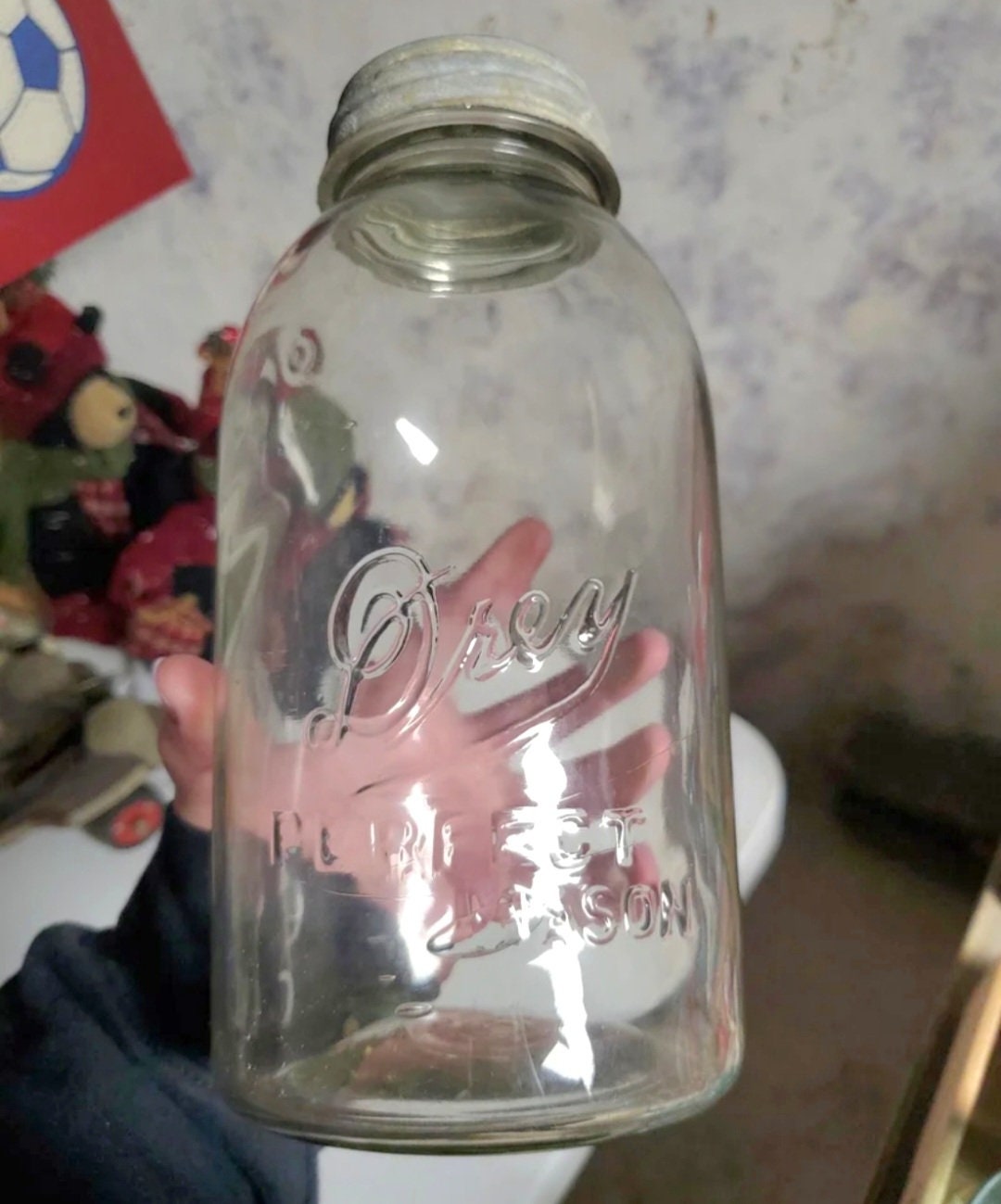 Drey, Perfect Mason Canning Jar, 5, Zinc Lid, Circa, 1900, Mason Jar - Etsy