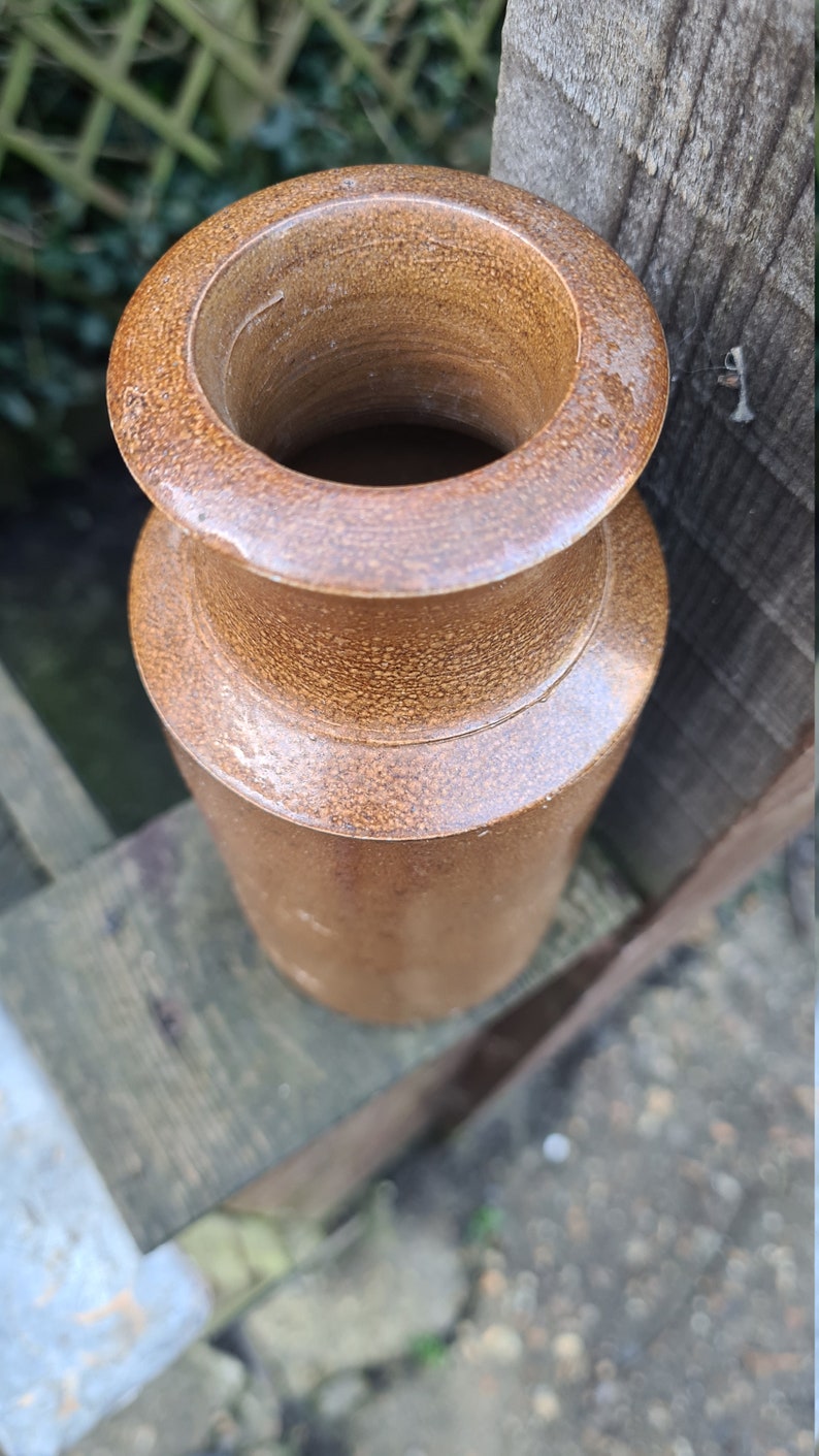 Antique Stoneware Blacking Bottle. - Etsy