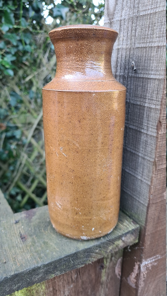 Antique Stoneware Blacking Bottle. | Etsy