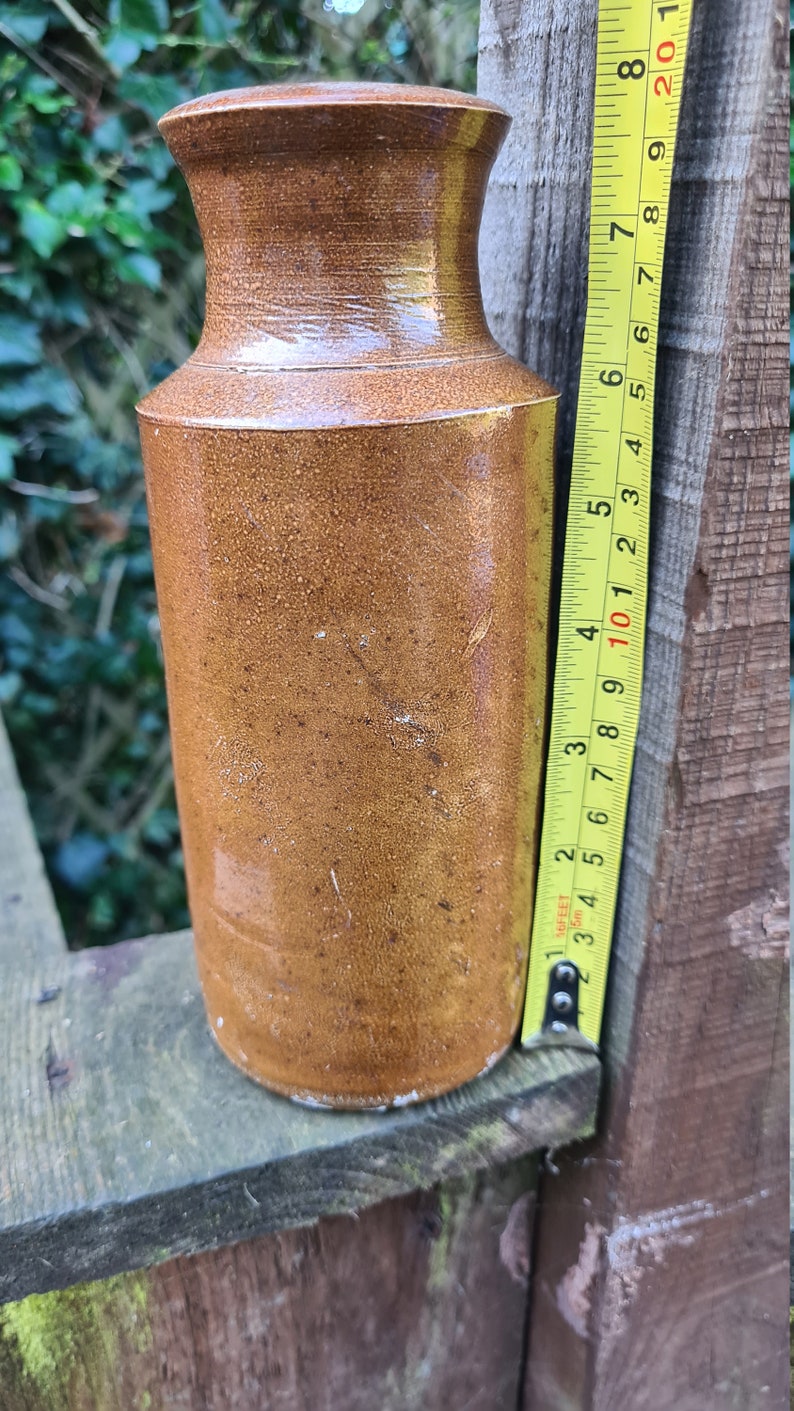 Antique Stoneware Blacking Bottle. - Etsy