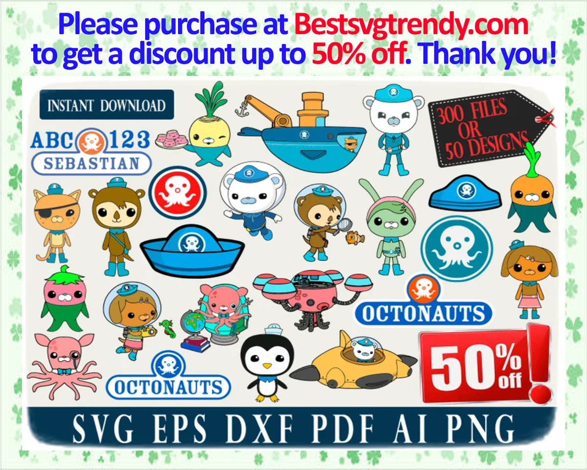 Octonauts Svg Octonauts Clipart Cartoons Png Octonauts | Etsy
