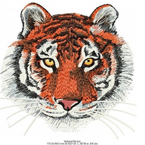 Tiger Head- Machine Embroidery Design, Embroidery Designs, Machine ...